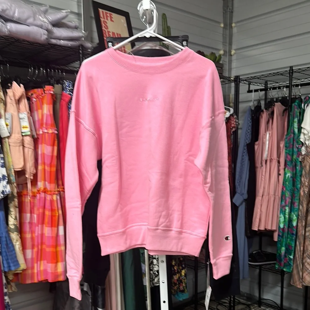 Sweaters | Nwt Champion Marzipamn Pin Power Blend Crew | Poshmark
